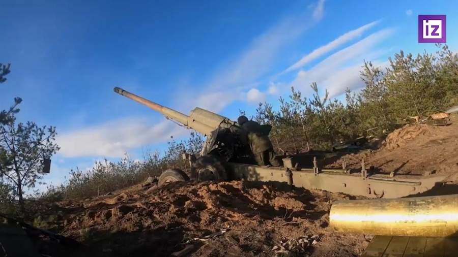 Кадры боевой работы расчетов 152-мм пушек «Гиацинт-Б» | Видео ...