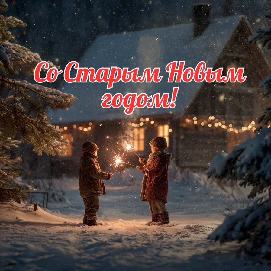 70+ Со Старым Новым годом: красивые открытки, картинки