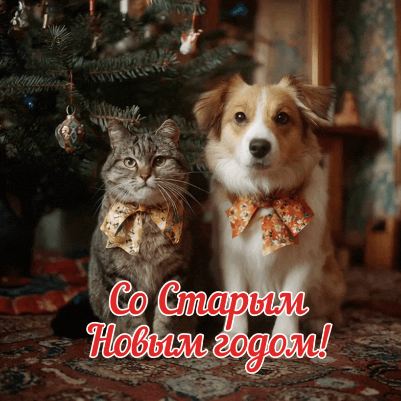 70+ Со Старым Новым годом: красивые открытки, картинки