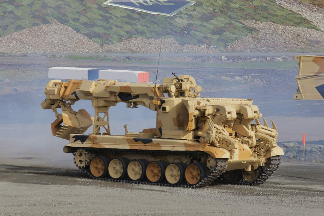IMR-3M demolition vehicles are used as assault tanks