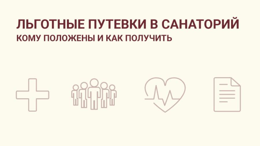 Как получить льготную путевку в санаторий Инфографика Известия