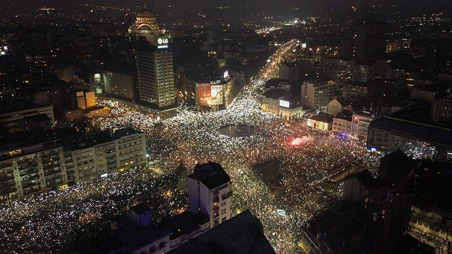 World news: 107 thousand people took part in protest actions in Belgrade