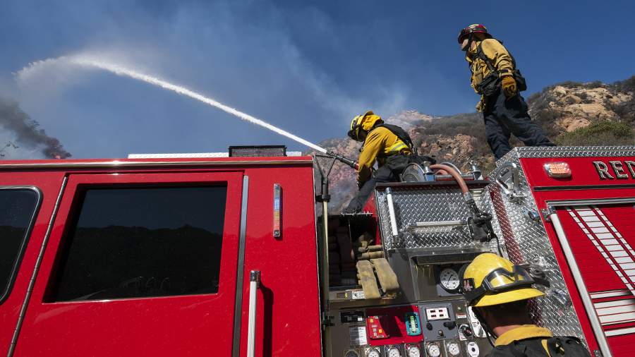 The media reported a major fire in a commercial building in Los Angeles ...