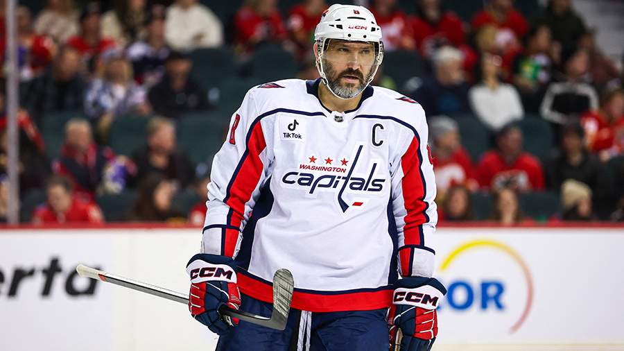 Ovechkin scored a goal in the match between Washington and Calgary ...
