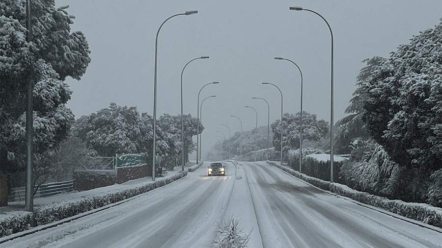 The media reported traffic problems on Spanish roads due to snow ...