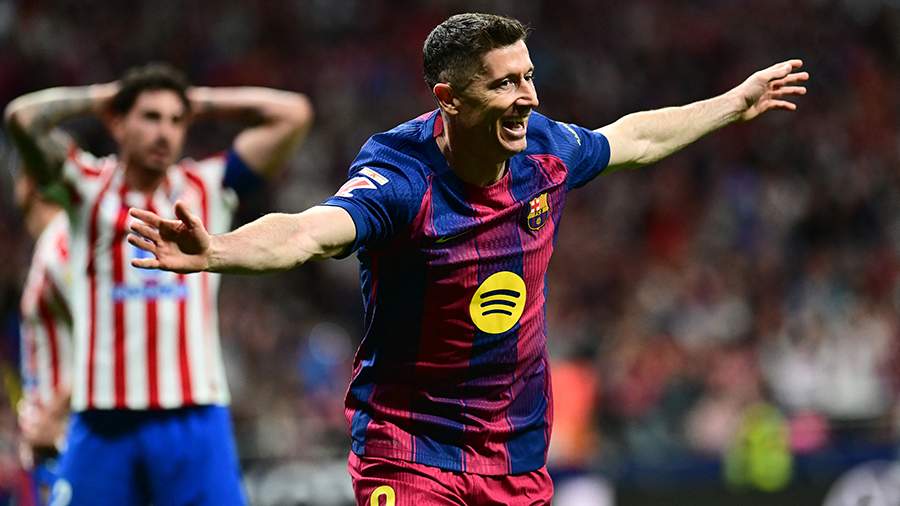 Barcelona defeated Atletico with a score of 2:1 in the Spanish ...