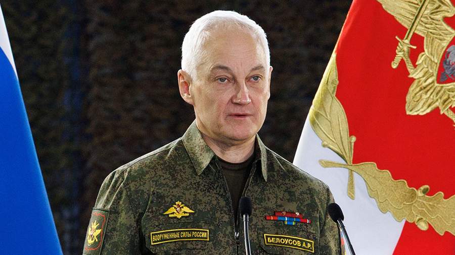 Belousov inspected the grouping of troops "North" in the area of his ...
