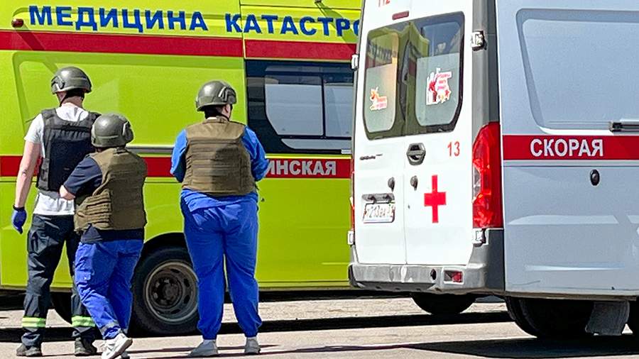 During the Ukrainian Armed Forces attack on the Belgorod region, one ...