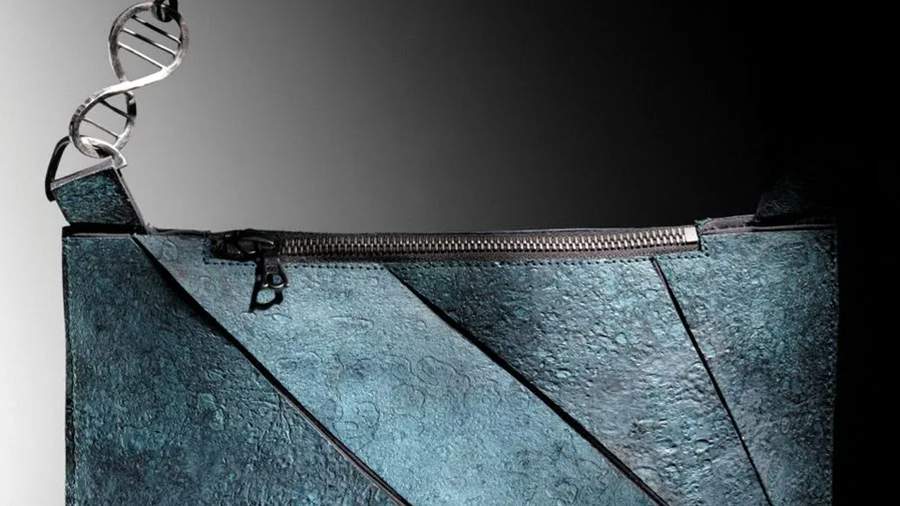 The first bag made of leather with Tyrannosaurus DNA was put up for ...